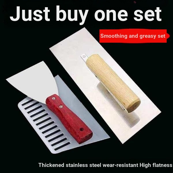 Stainless Steel Trowel Trowel Spatula Scraper Putty Grease Ash Knife ...