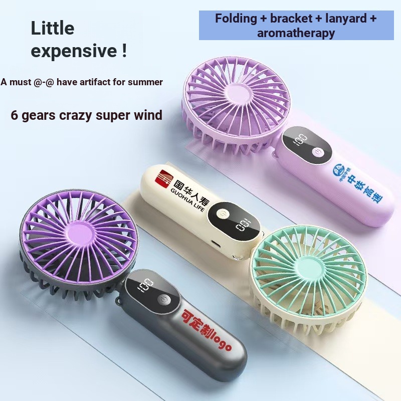 Customized Handheld Fan Summer Small Gifts Customized logo Company ...