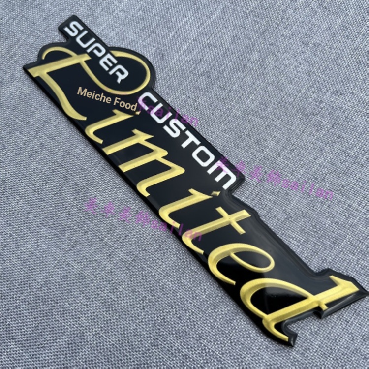 Car Sticker super custom limited Customized English Car Sticker Version ...