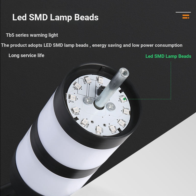Led Sound Light Alarm Three-Color Light Warning Light Machine Tool Signal Tower Light with Sound ...