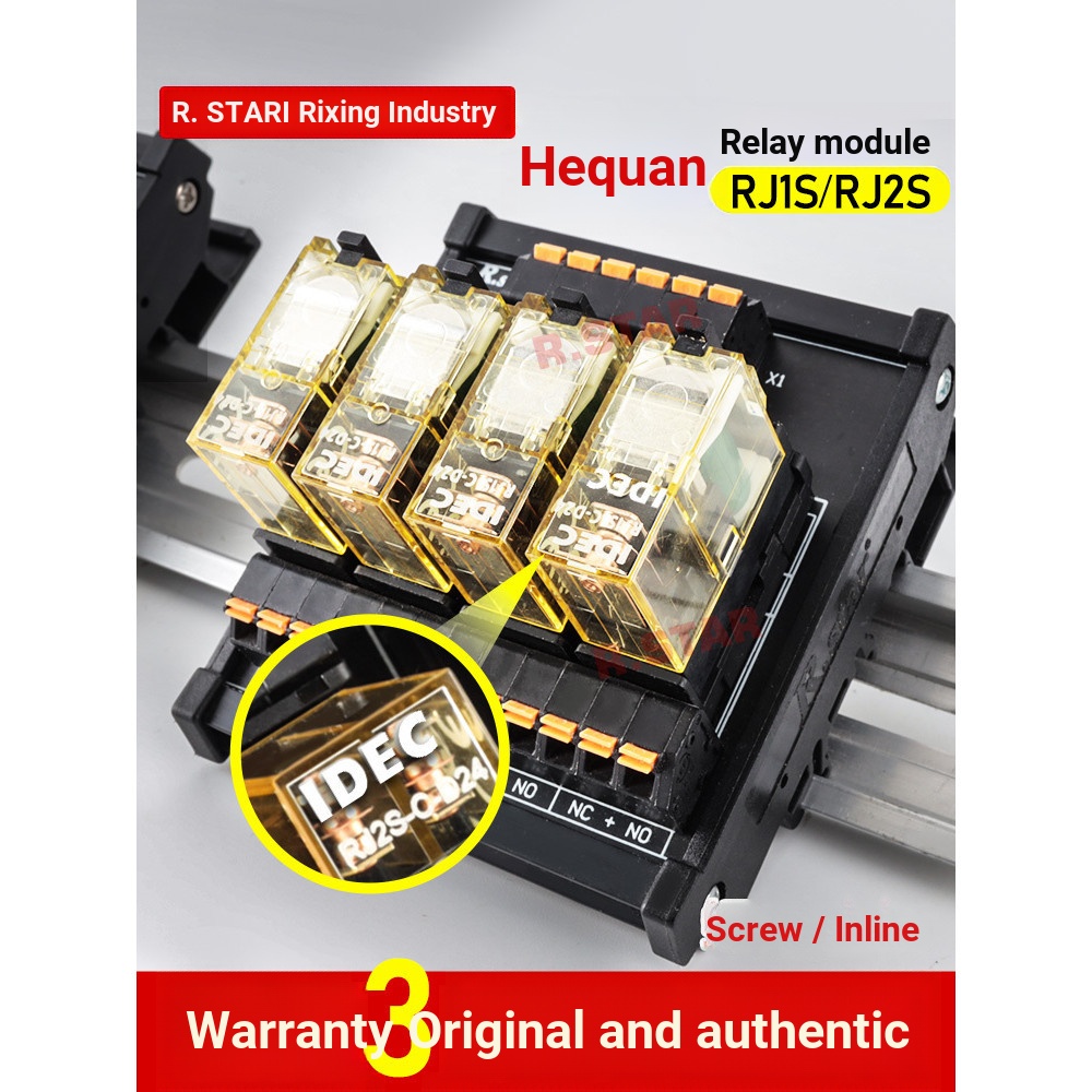 Hequan Relay Module 24v/Intermediate Relay Module plc Control Output ...