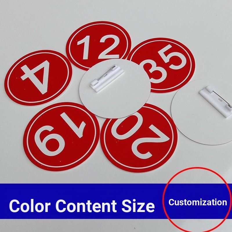 Competition Number Plate Number Model Catwalk Badge Waist Plate Dance ...