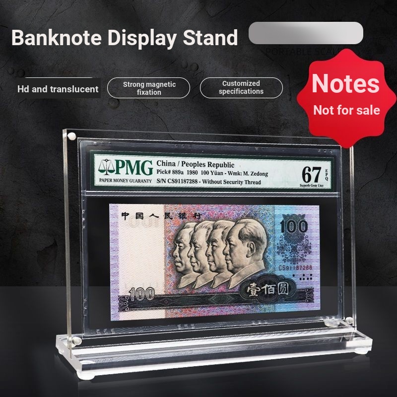 Without Coin Grading Coin Acrylic Display Stand Banknote Display Stand ...
