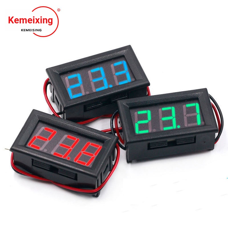 Two-wire DC Voltmeter Head 5V-120V Reverse Connection Protection 2cm ...
