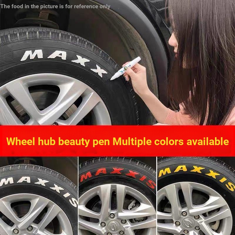 Car Tire Pen Letter Sticker Graffiti Modified White Non-Fade Tracing ...