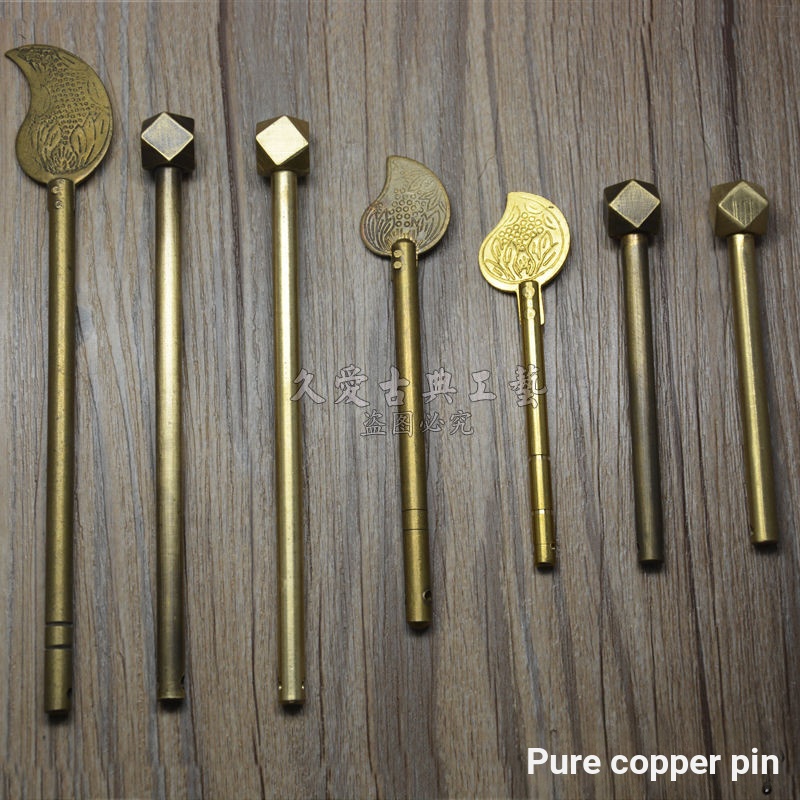 Copper Corner Clad Pure Copper Edge Chinese Antique Pin Pin Copper ...