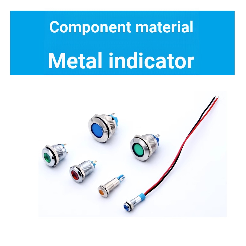 Led Metal Indicator Stainless Steel Power Signal Light 6/8/12/16/19 ...