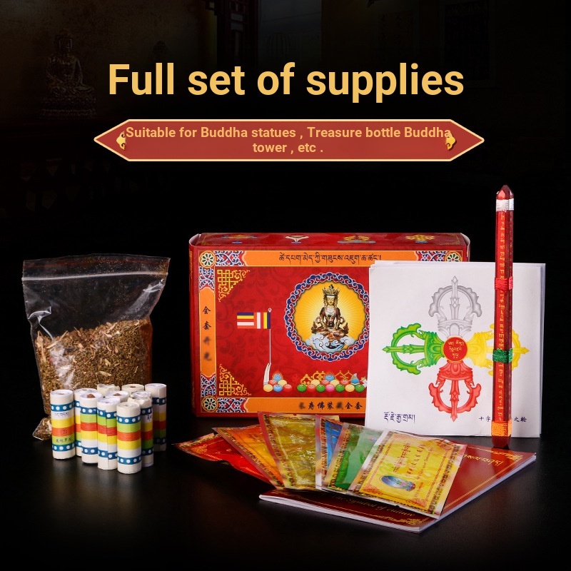 A Full Set of Buddhist Pagoda Aquarius Tantric Sakyamuni Guru Rinpoche ...