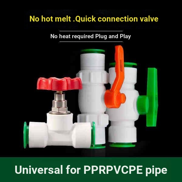 P PR Quick Connect Valve 25 Cut-off Valve 6 Points Water Pipe Switch ...