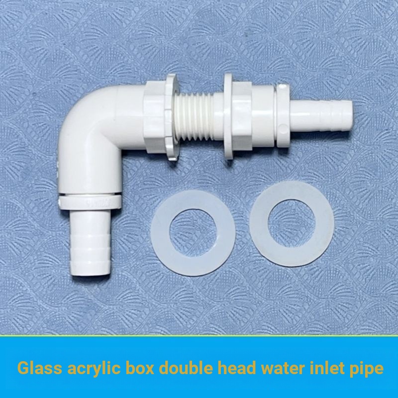 Glass Pottery Pot PVC Filter Box Two-End Pagoda Head Water Inlet Pipe ...