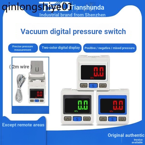 . Smc Type Digital Display ZSE Digital ISE30A-01-N-L-MP Pressure Gauge ...