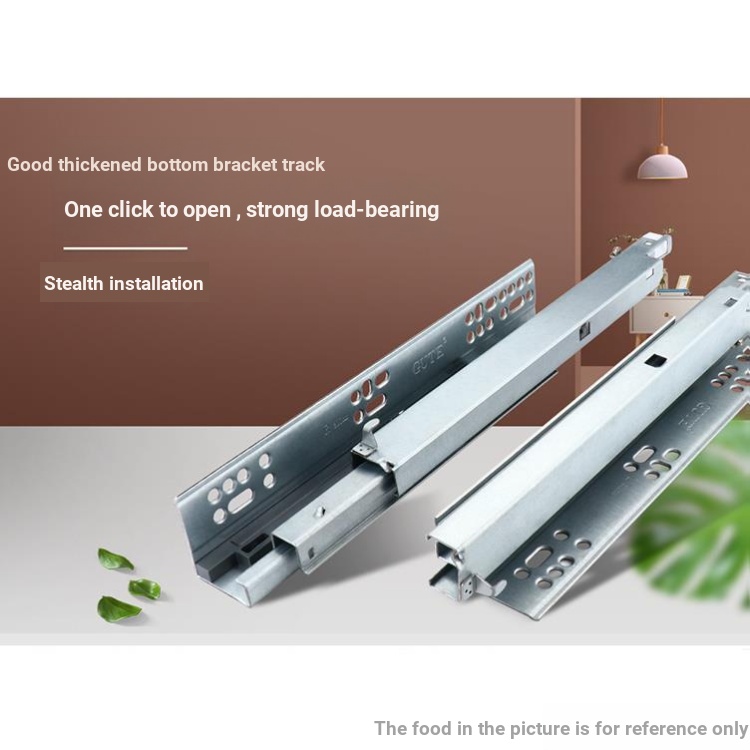 Hot Goody Invisible Three-Section Cabinet Guide Rail Press Rebound ...