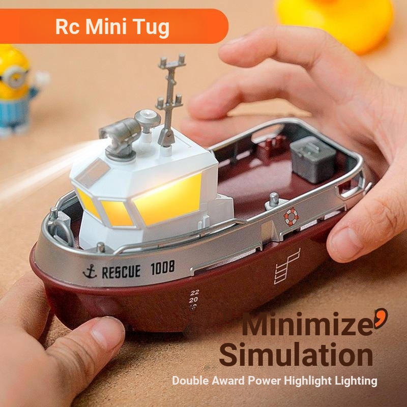 1: 32 Wheelboat Mini High-Speed Speedboat rc Boat Tugboat Toy Sewable ...