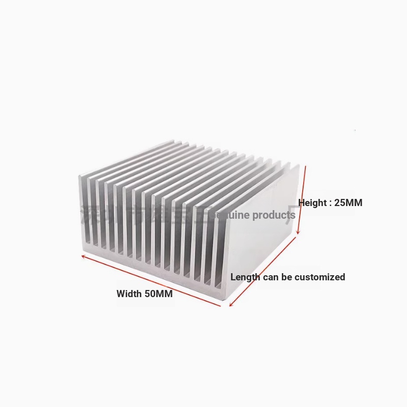 [Radiator] Radiator Aluminum Block Radiator Block Silver Length 50/100 ...