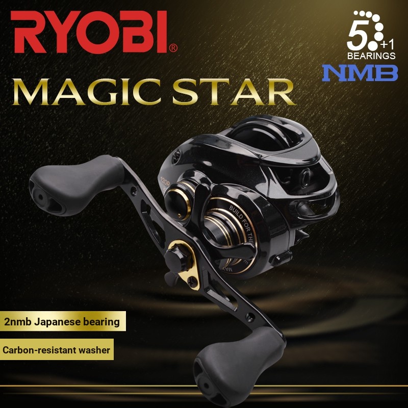 Japan RYOBI RYOBI MAGIC STAR Water Drop Wheel Reel Fishing Reel 5+1BB Speed Ratio 7.0: 1 6kg ...