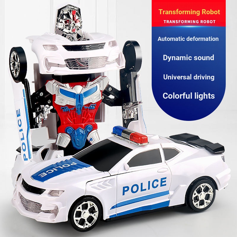 Electric Transformers Car Toy Car Universal with Light Music Children ...