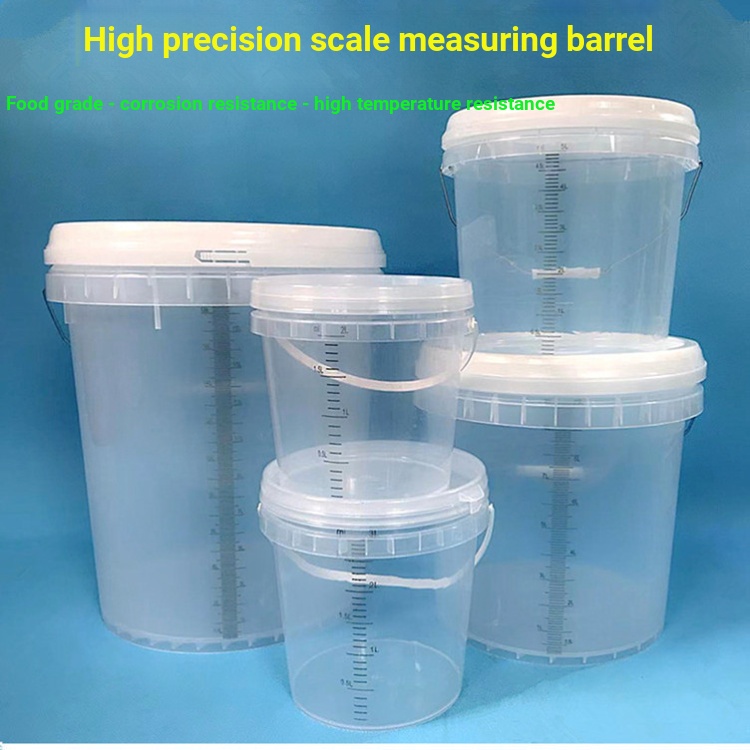 With Scale Plastic Barrel 20L10 Liters 5L2L3 Transparent Measuring ...