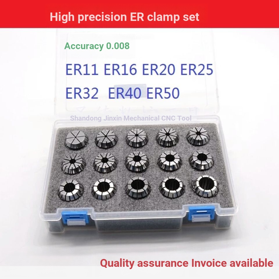 High Precision ER Collet Set ER16/ER20/ER25/ER32/ER40 CNC Shank Milling Chuck Set Box ...