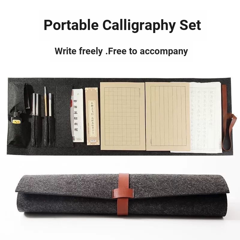 Square Flag Rice Paper Multifunctional Portable Calligraphy Bag Felt ...