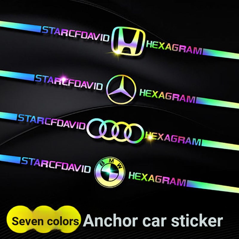 Colorful Decorative Stickers Modified Creative Body Garland Fuel Tank ...