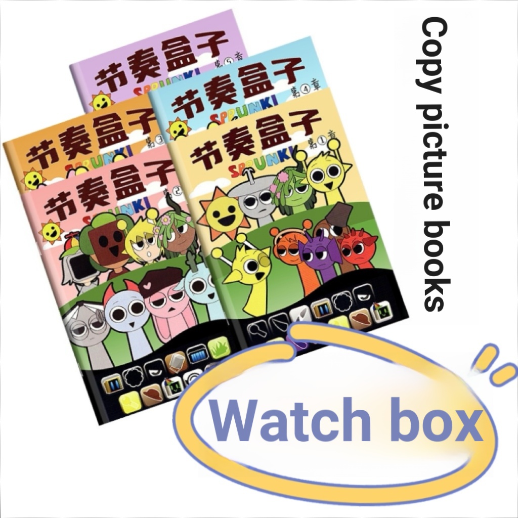 Sprunki Colorful Description Drawing Book Music Game Drawing Copy Book ...