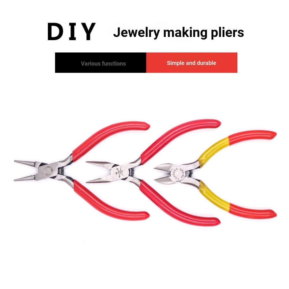 Diy Handmade Small Pliers Needle-Nose Pliers Flat-Nose Pliers Round ...