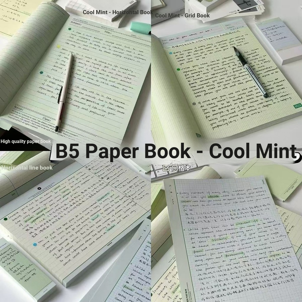 Korean Style B5 Shooting Paper Cool Mint ins Simple High-value Student ...