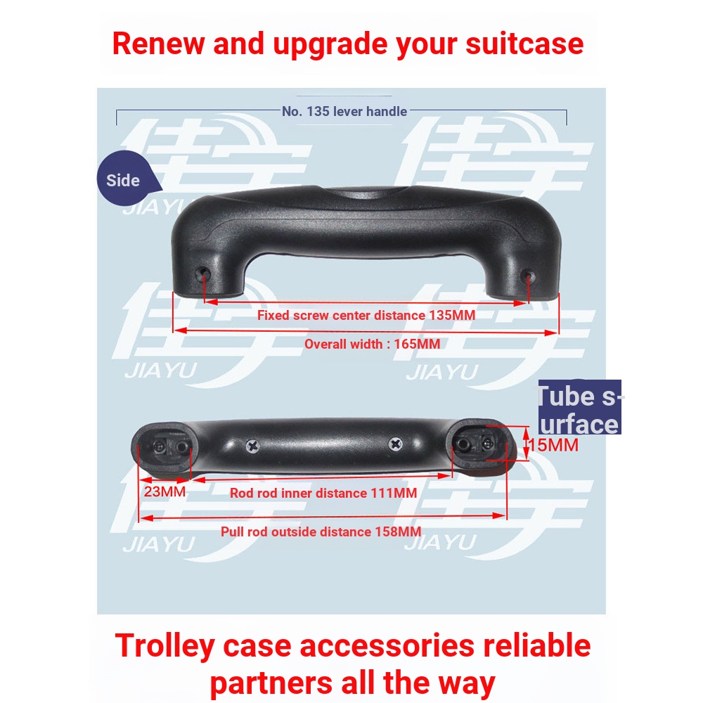 Luggage Trolley Handle Accessories Telescopic Rod Repair Trolley Case ...