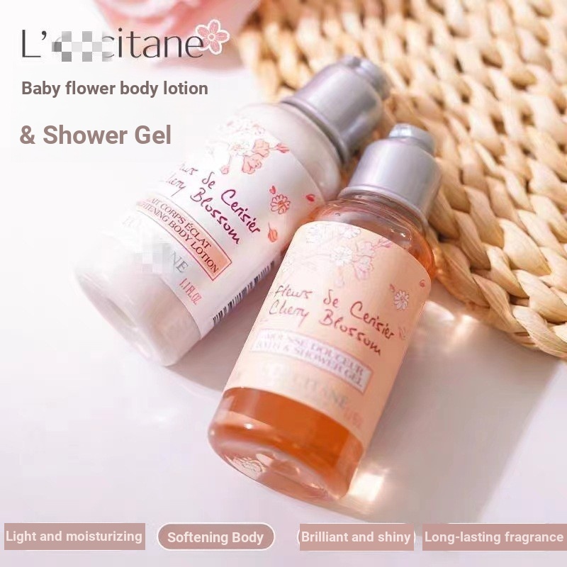 L'Occit Cherry Blossom Shower Gel Body Lotion 35ml Wash Care Sample B ...