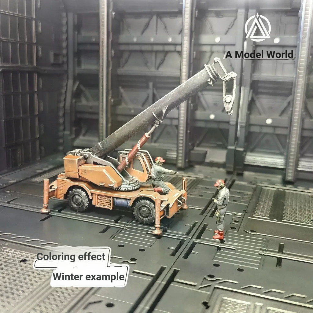 Gnaku Gundam Whole Maintenance Scene Miniature 64 Scale Car Model ...