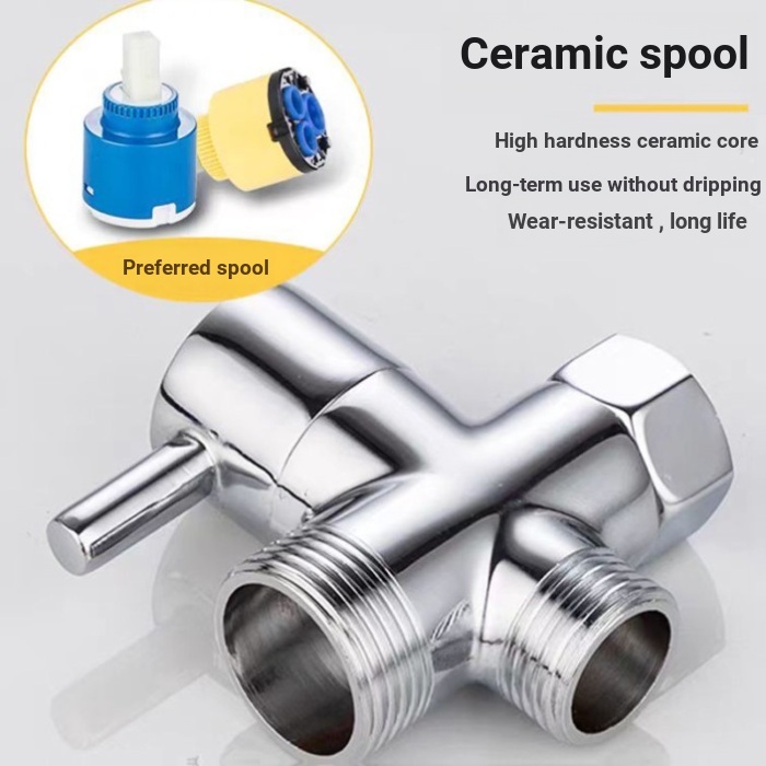 24 Hours Shipping Shower Sprinkler Water Divider All Copper Quick Open ...