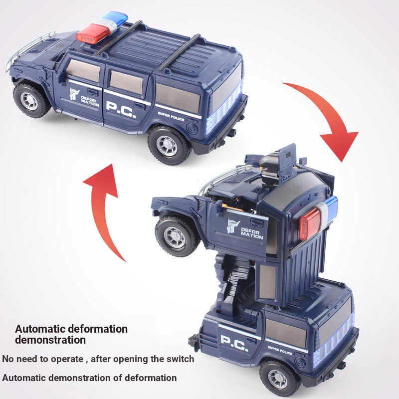 Electric Universal Transforming Police Car Car Automatic Transforming ...