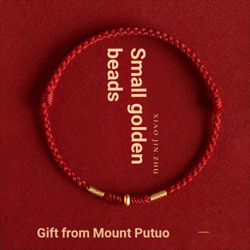 Anklet Sand Gold Good Luck Red String Small Bracelet Ancient Copper ...