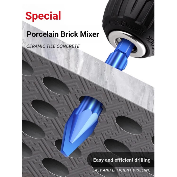 Super Hard Crooked Head Eccentric Drill Bit Full Tile Perforated Drill ...