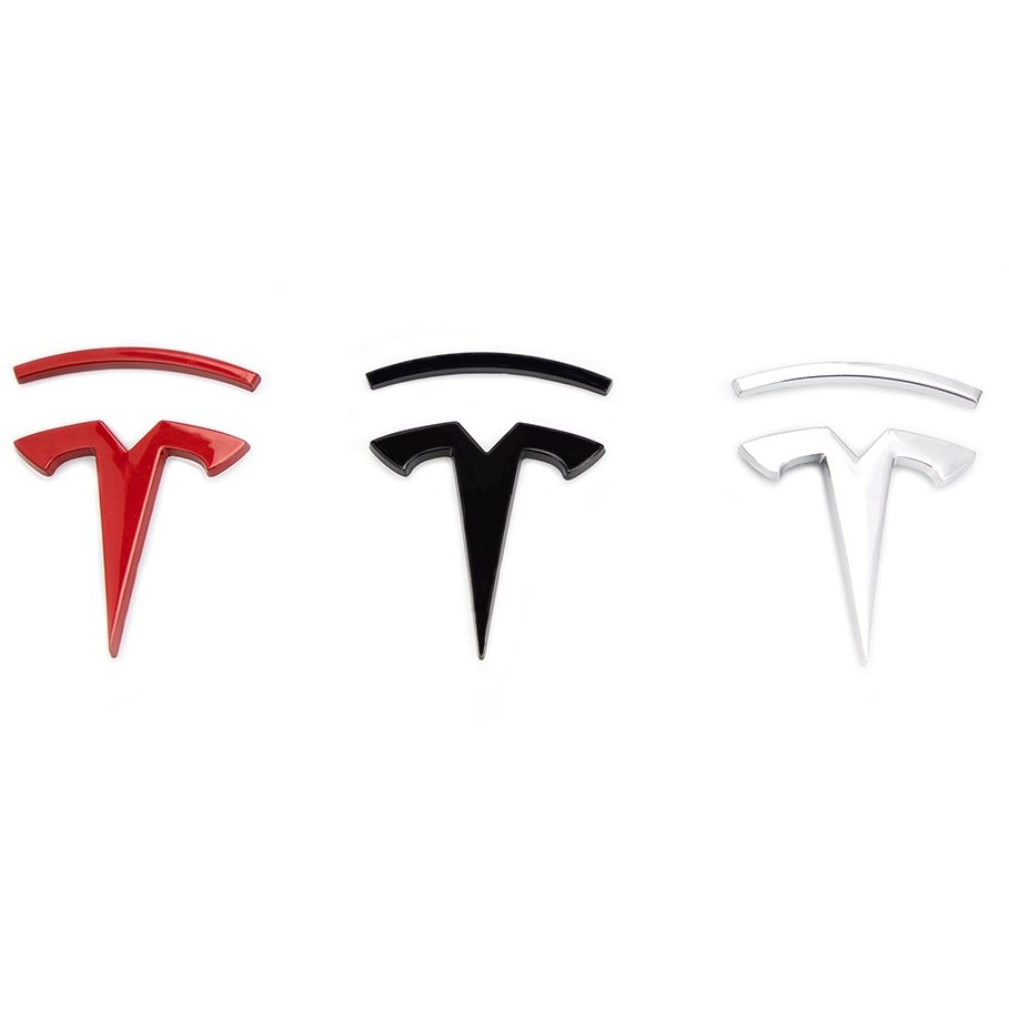 TESLA Emblem 3D Metal Badge Car Hood Truck Door Side Fender Rear Trunk ...