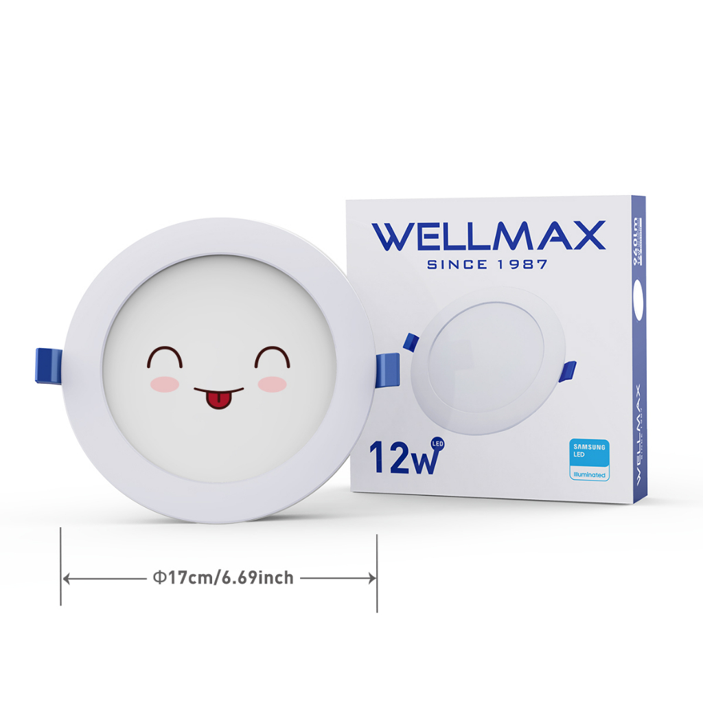 WELLMAX Downlight Adopt SAMSUNG LED Chip Recessed Ceiling Light 6500K ...