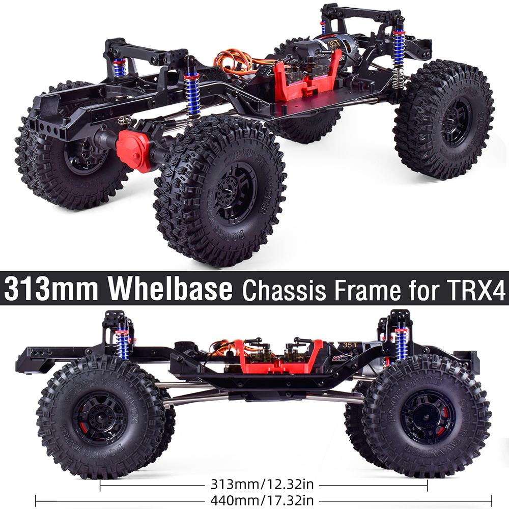 1:10 RC Frame Chassis with T-lock Differential Portal Axles ...