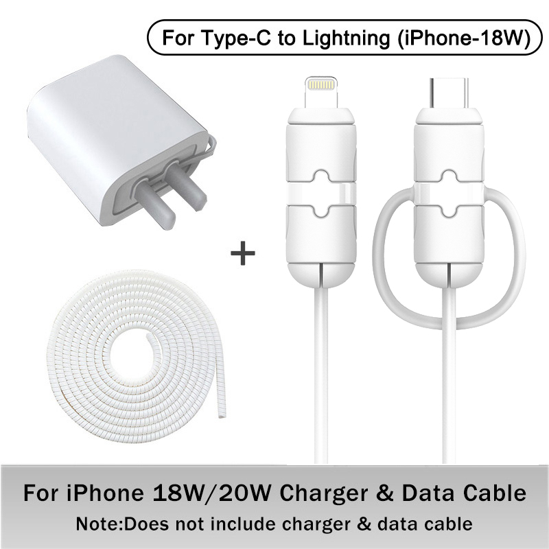 BlueWow Cable Protector Mobile Phone Charging Cable Winder Sets ...