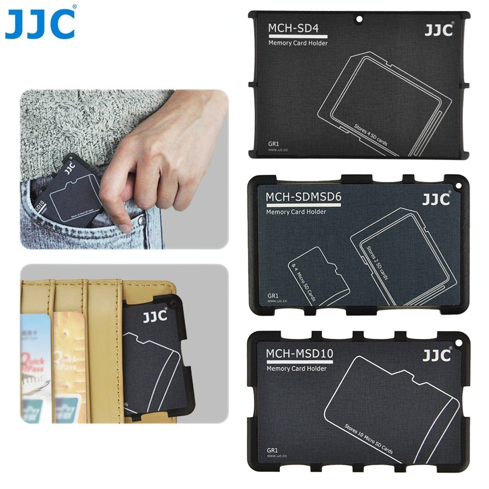 JJC MCH Series Ultra Slim Memory Card Holder Flash Card Case for SD MSD ...