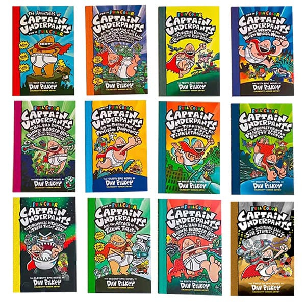 SG 【Color version】THE GIGANTIC COLLECTION OF Captain Underpants 12 ...