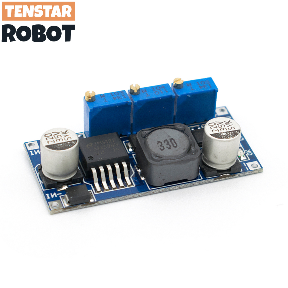 LM2596 LED Driver DC-DC Step-down Adjustable CC/CV Power Supply Module ...