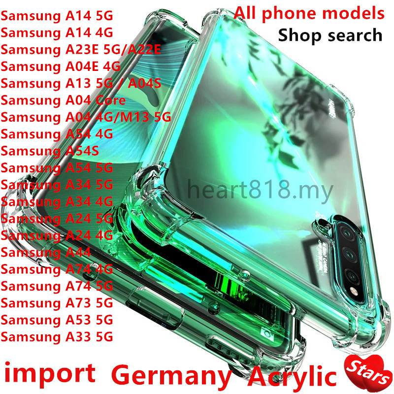 Acrylic phone case/Samsung Galaxy A04E A22E A23E A14 A04 A04S A74 A54 ...