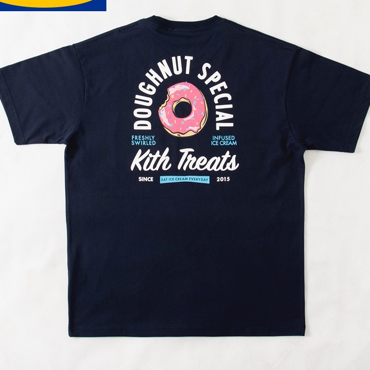 KITH short sleeve donut print spring and summer trend new loose T-shirt ...
