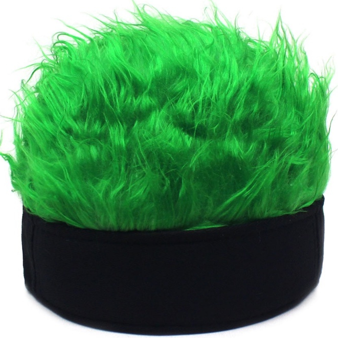 Wig, short hair cap, retro hip-hop trick, brimless hat, melon skin ...