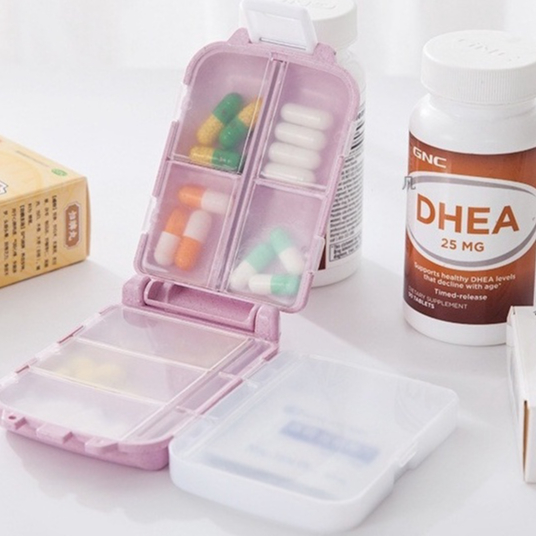 Portable Pill Box 8 Divided Compartments Medicine Storage Box Pill Case ...