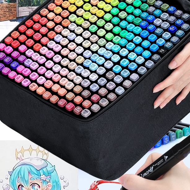 Wholesale Color Marker Set Double Headed Brush Watercolor Markers ...