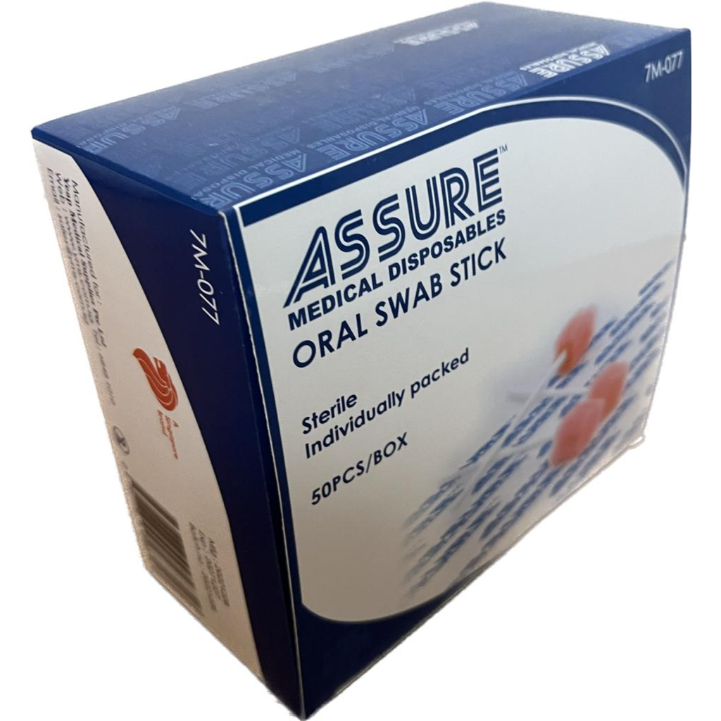 ASSURE Oral Swab Stick (Sterile Individually packed) (50pcs/box ...