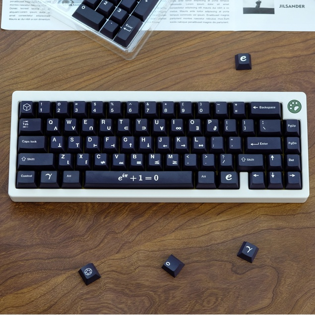 GMK Euler Keycap, 129 Keys PBT Keycaps Cherry Profile DYE-SUB ...