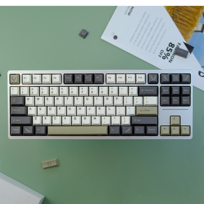 GMK Olives Keycap, 129 Keys PBT Keycaps Cherry Profile DYE-SUB ...