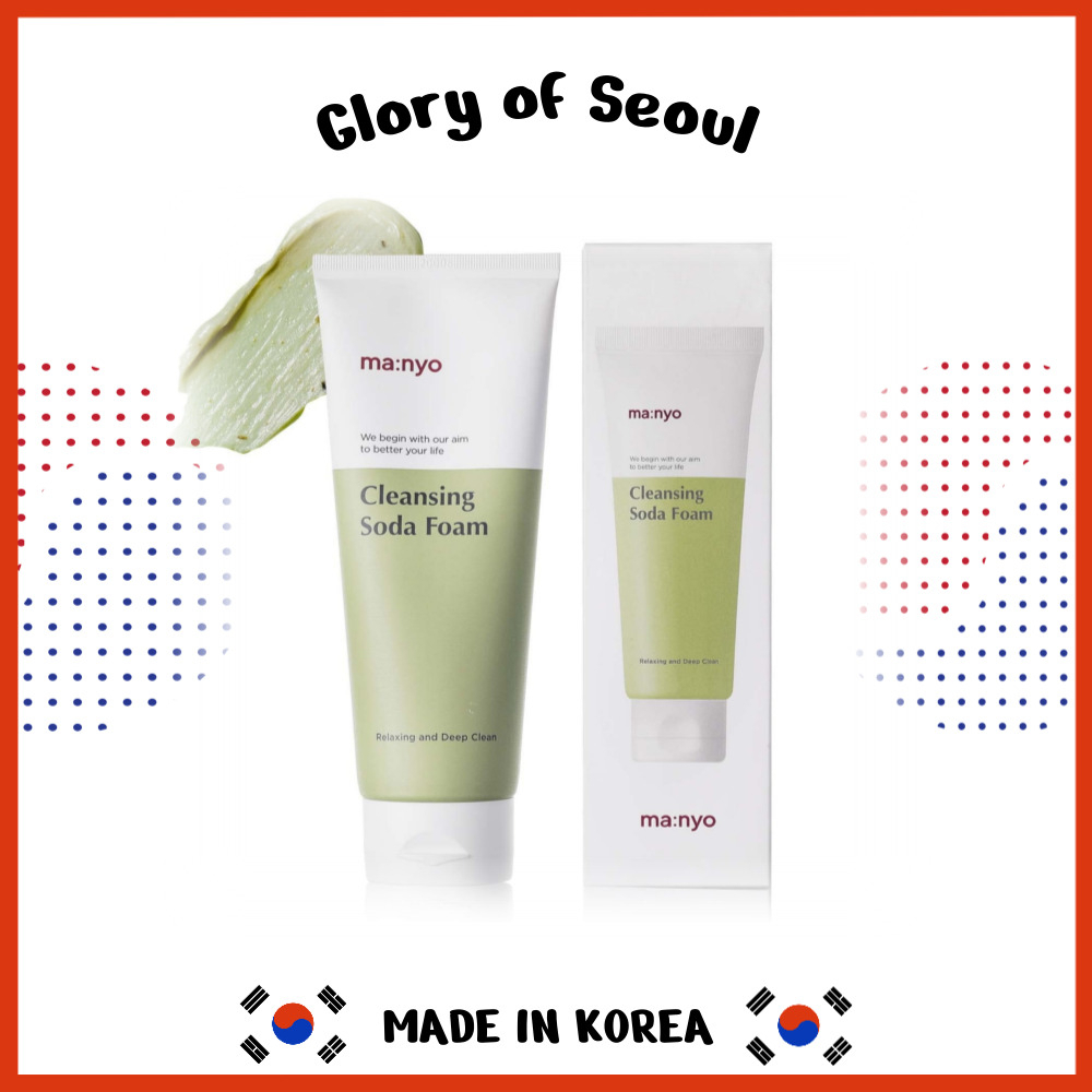 MANYO Deep Pore Cleansing Soda Foam 5.07 fl oz / 150ml Daily Face Wash ...